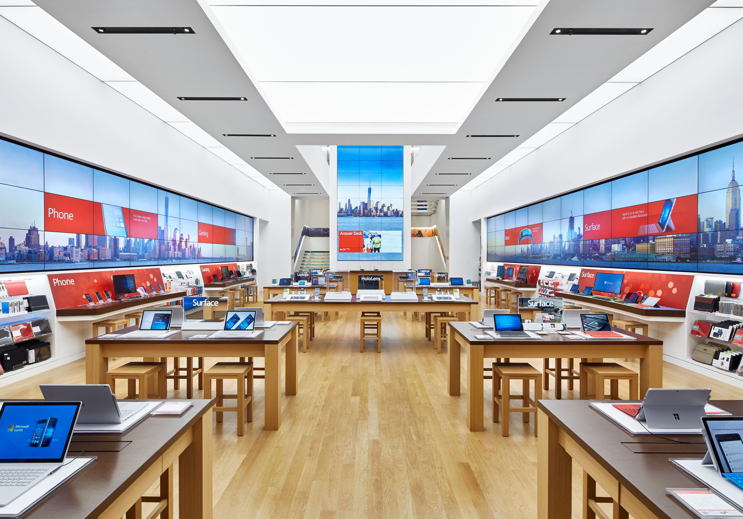 Microsoft retail store on 5th Avenue in NYC photographed by John ...